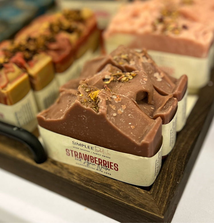 Strawberries and Agave Nectar Soap Bar
